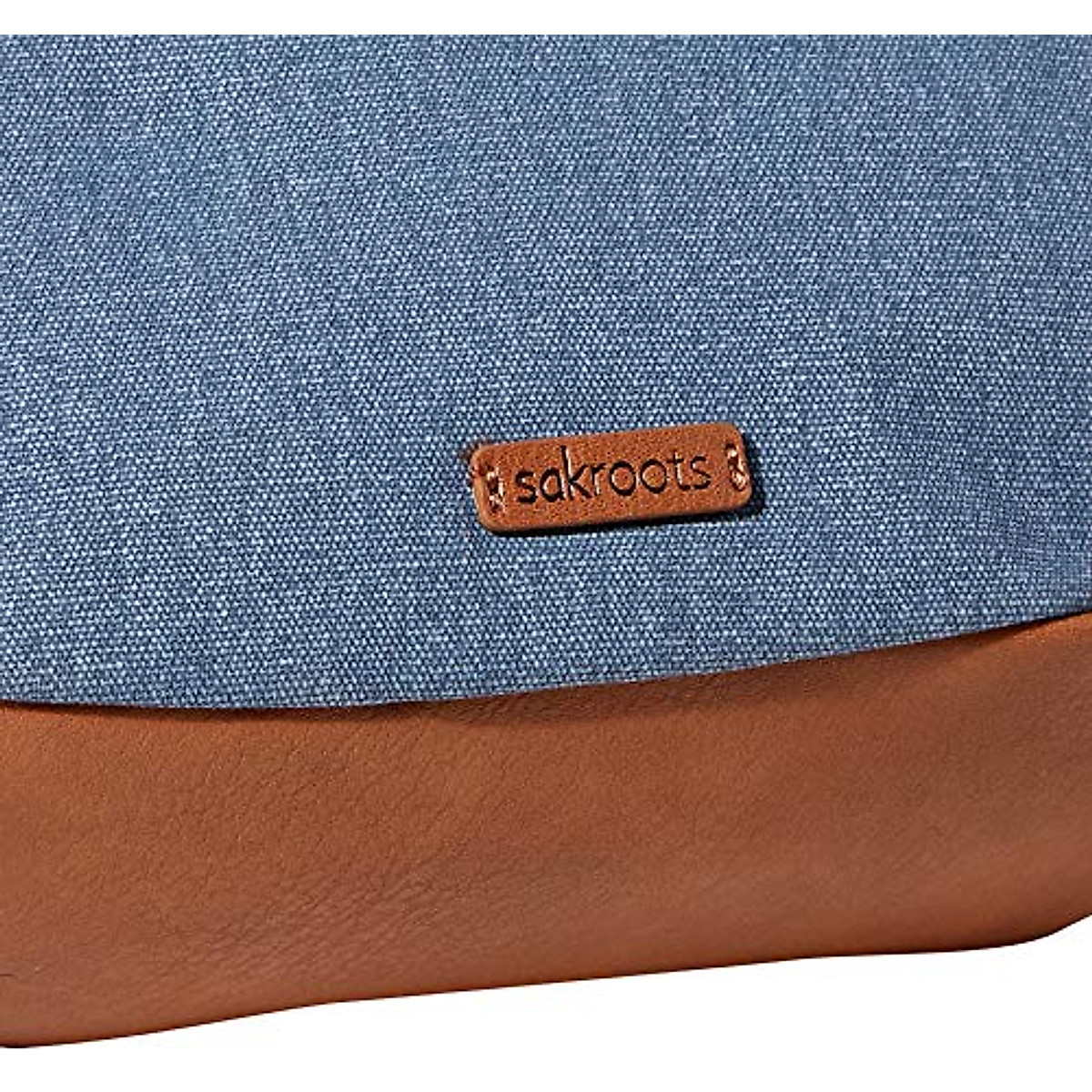 Sakroots Foldover Crossbody Bag in Cotton Canvas, Shadow Flower Power