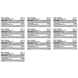 Xsplendor (10-Pack) Battery for Cisco 8800 PN 74-102376-01, CP-BATT-8821, GP-S10-374192-010H 1700mAh 10 Batteries