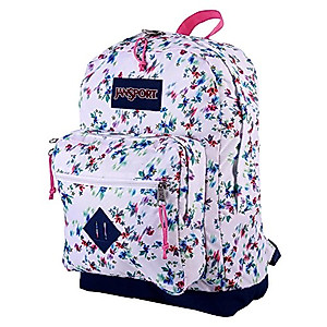 JanSport City Scout Laptop Backpack (Multi White Floral Haze)