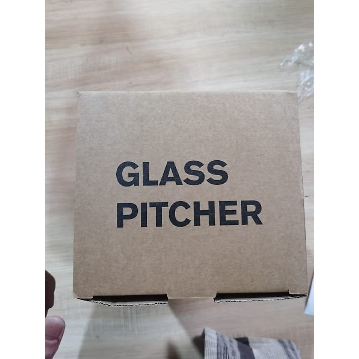 Luvan Glass Pitcher, 68oz Water Pitcher with Lid and Spout, Wide-Mouth Iced Tea Pitcher, Easy Clean High Heat Resistant Borosilicate Glass Jug for Juice, Milk, Cold or Hot Beverages ( 2.0L)