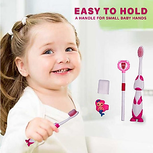 ADORE Mighty Wham Combo of Toothbrush and Tongue Cleaner with Free Ring(Pack of 2) (Mighty Pink)
