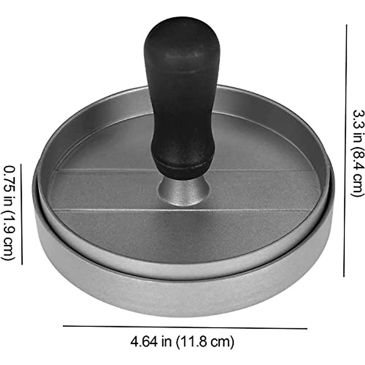 UIRIO Burger Press Patty Maker - Kitchen Mold Hamburger Press with 120 Parchment Papers - Non-Stick Sturdy and Easy to Use - Meat Beef Cheese Veggie Smash Burger Press
