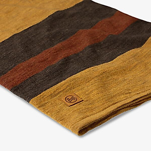 BUFF Adult Merino Wool Move Neck Gaiter, Headband & Winter Neck Warmer, Ski Mask & Face Shield, Worn 12+ Ways, Mustart, One Size