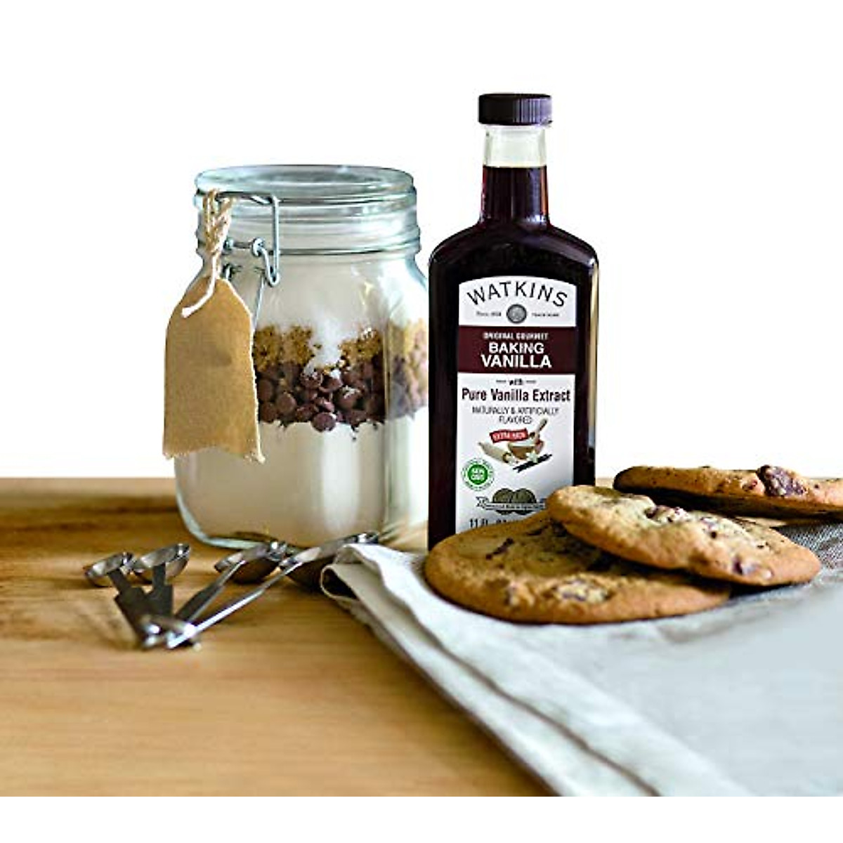 Watkins All Natural Original Gourmet Baking Vanilla, with Pure Vanilla Extract, 11 Fl Oz (Pack of 1) - Packaging May Vary