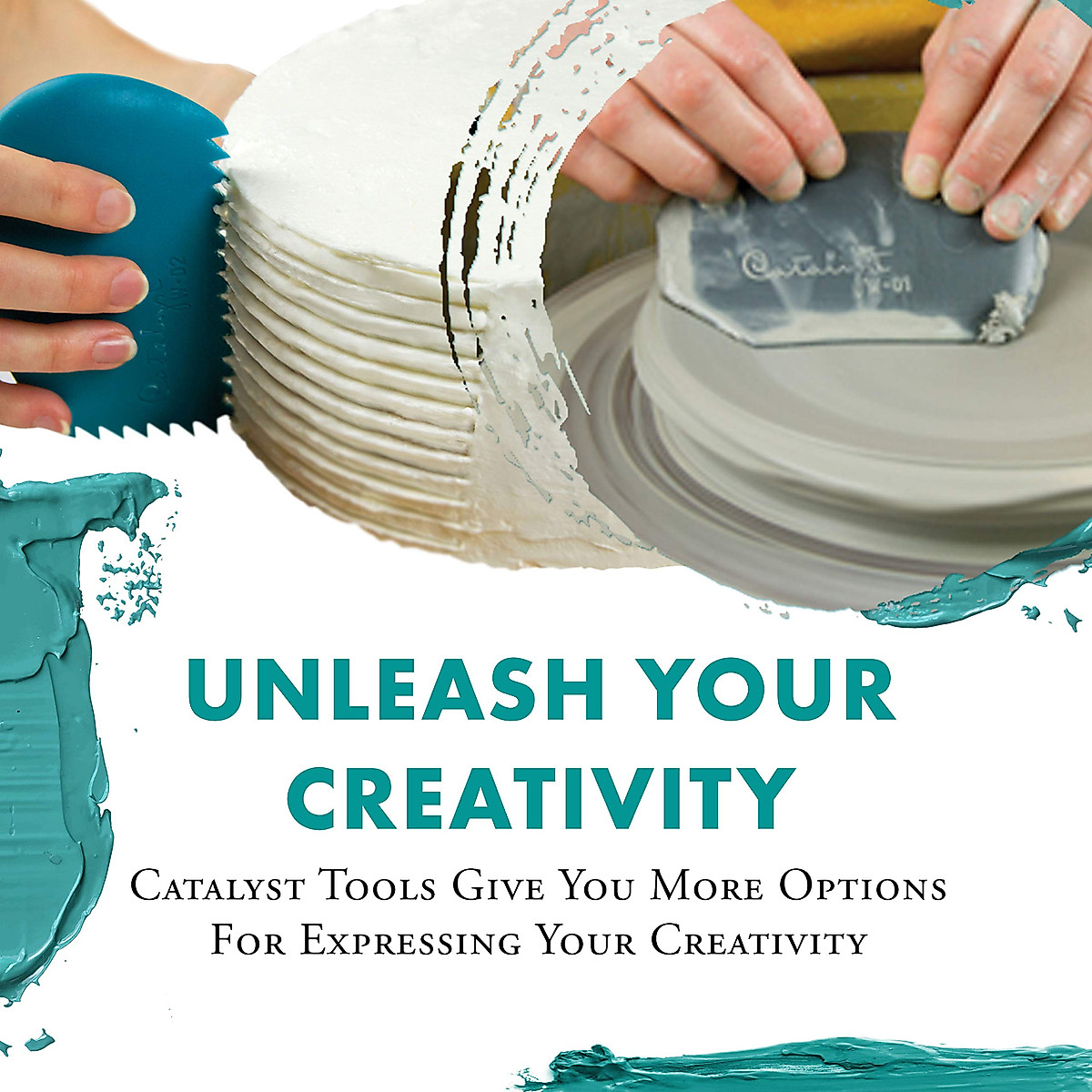 Princeton Catalyst Tools, Art Supplies for Texturizing and Moving Paint, Wedge- White