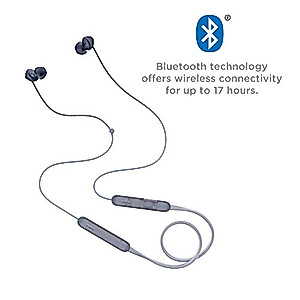 TCL SOCL300BT Wireless Bluetooth in-Ear Earbud Headphones with Noise Isolation and Extra-Long 17hr Playback Battery, Built-in Mic - Phantom Black