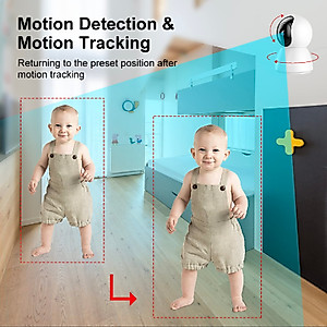 2k 5GHz & 2.4GHz Security Camera Indoor Wireless Compatible with Alexa & Google Home pet Dog Home Baby Camera with Phone app Baby Monitor WiFi Smartphone