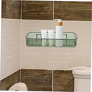 BRIGHTFUFU Bathroom Storage Box Kitchen Storage Wall Organizer Shower Wall-mounted Rack Bathroom Organizer Wall-mounted Bathroom Holder Storage Organizer Toilet Storage Rack Storage Stand