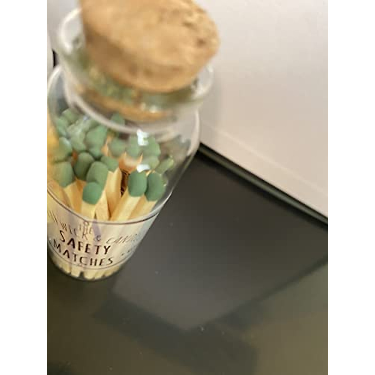 APOTHECARY SAFETY MATCH TWIN PACK W/REUSABLE (40ML) GLASS VIAL(2) WITH CORK LID, 25CT GO GREEN PER VIAL(50)+25CT REFILL=75CT TOTAL