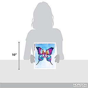 Dazz 3D Gemstone Painting Butterfly & Roses Pack of 2 by Horizon Group USA, Includes 2 8”X10” Diamond Dotz Painting, Rhinestone Sheets for Adults & Children, Gem Tray & Stylus Included.Multicolored