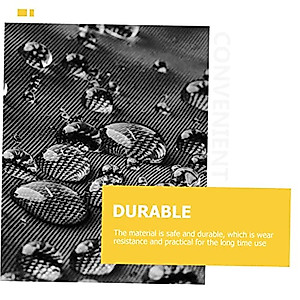 CLISPEED Cm Cloth Patio Anti-Fading Garden UV Fabric Reusable Oxford Household Cover Resistant Height Outdoor Accessories Protector for Furniture Black Wear-Resistant Foldable Round