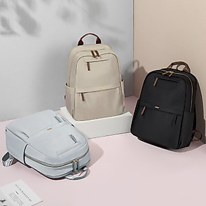 GOLF SUPAGS Laptop Backpack for Women Work Travel Backpacks Computer Bag Casual Daypack Fits 14 Inch Notebook (Black)