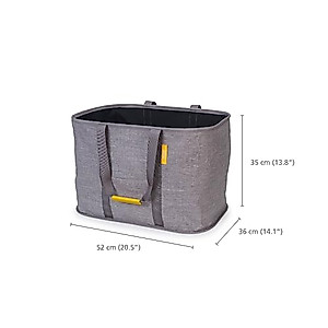 Joseph Joseph Hold-All Max Collapsible 55L Washing Laundry Basket Bag, Durable Fabric, Moisture Resistant, Grey