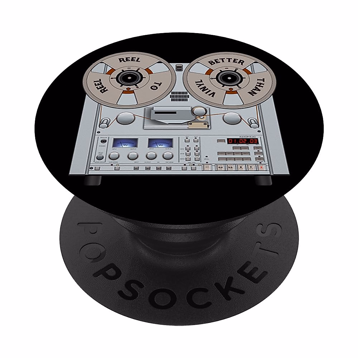 Reel to Reel Tape Recorder is Better Than Vinyl PopSockets Standard PopGrip