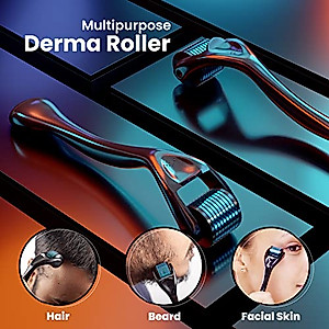 ROSELYNBOUTIQUE Derma Roller for Hair Beard Facial Skin Face 540 Microneedle 0.25mm Cosmetic Beauty Instrument