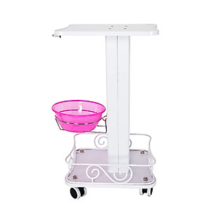 Beauty Salon Trolley Cart with Wheels and Large Storage Fence,Multil-Function Mobile Salon Spa Rolling Esthetician Cart Instrument Tray Hairdressing Service Cart Max Load 88lbs