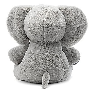 PREXTEX Elephant Stuffed Animals - Soft & Cozy Baby Stuffed Elephant Plush Toy (Large - 10.5 Inches) Machine Washable Stuffed Animals for Boys & Girls 3-5+