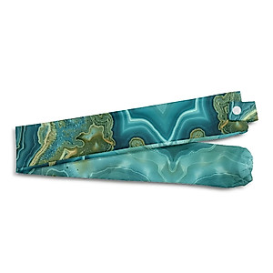 Luarisgur Stethoscope Cover Sleeve Green Marble Pattern Nurse Stethoscope Accessories Stretchy Stethoscope Cover 2 Pack Scrunchie Stethoscope Protective Cover for Men