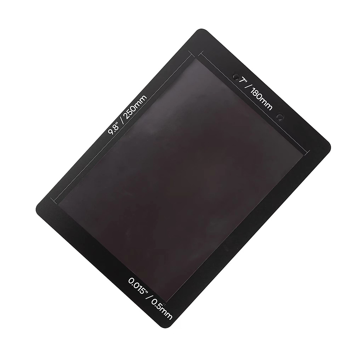 Rammos Magnetic Clipboards 2 Packs Black Clip Board with Magnetic 12.3" x 8.9" Clipboard for Office Classroom Home Refrigerator(Black)