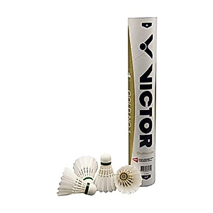 Victor Gold No.1 Badminton Shuttlecock Birdy 12-Pack (Speed-77)