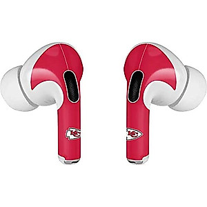 Skinit Decal Audio Skin Compatible with Apple AirPods Pro - Officially Licensed NFL Kansas City Chiefs Large Logo Design