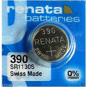 Renata 390 Silver Oxide 1.55v Watch Battery (Sr1130Sw)