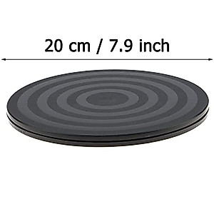 Meiwlong 2 PCS Heavy Rotating Plastic Lazy Susan Swivel Stand Turntable Duty Monitor for Computer Monitor TV Base Refrigerator Organizer Bins Laptops Pantry Hardware