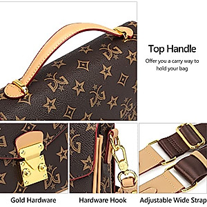 MESSGAIL Crossbody Bags for Women Classic Shoulder Handbags Ladies Clutch Purses with Wide Adjustable Strap