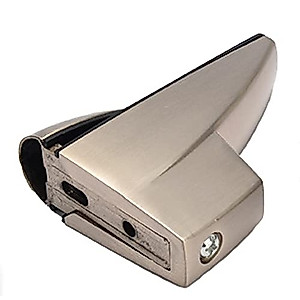 XVL 15.5-Inch Bathroom Glass Shelf, Brushed Nickel GS3004A-L