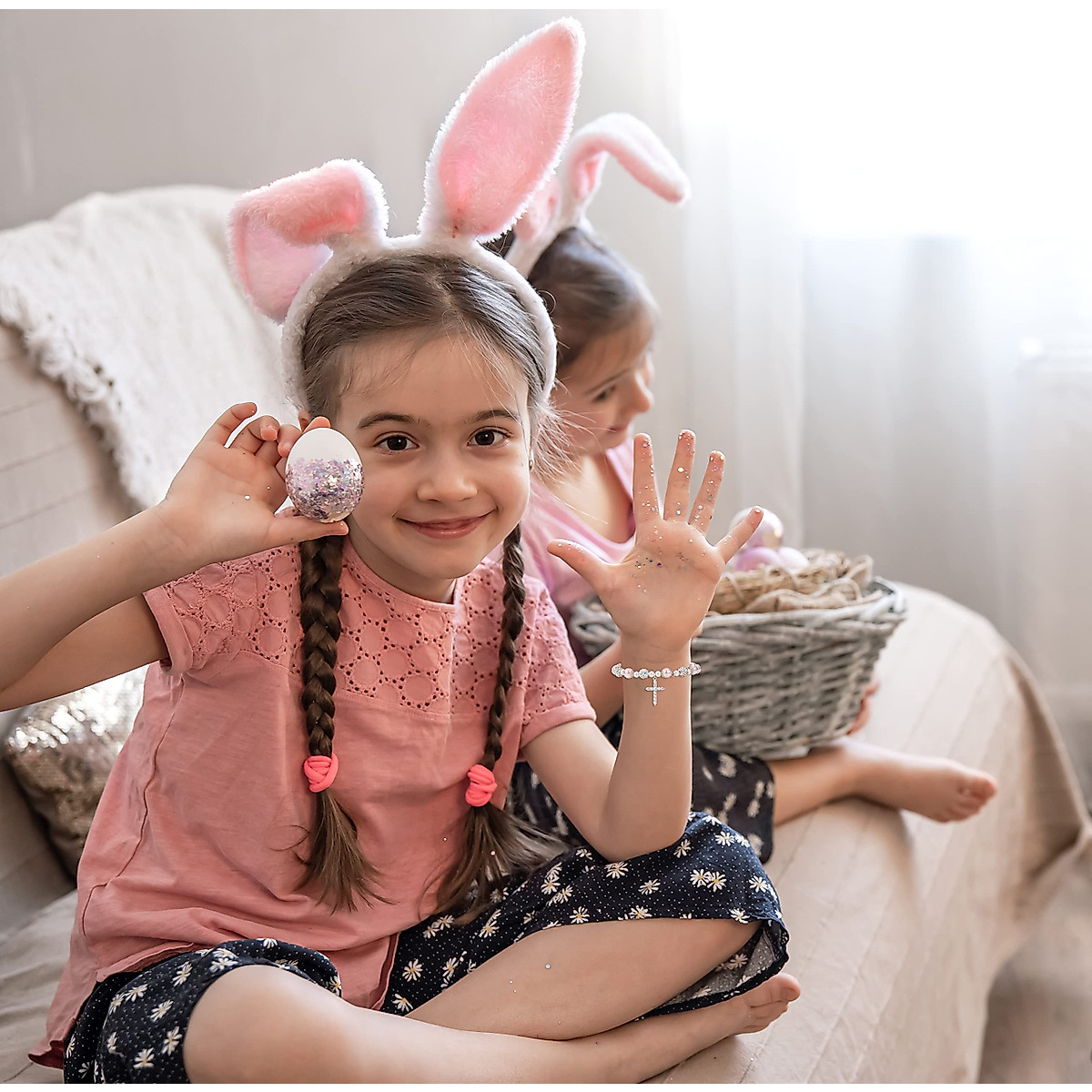 Dabem Easter Basket Stuffers, Easter Gifts, Christian Easter Basket Stuffers Gifts, Christian Religious Cross Bracelet