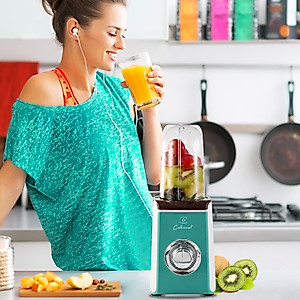 COKUNST Blenders for Shakes and Smoothies, 4 Blades Personal Blenders for Kitchen, Smoothie Blender and Grinder with 2 Blades, 10Oz & 17Oz Blender Cups, Countertop Blender for Fruits Protein Drinks