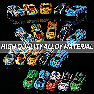 Benzem 28 Pack Pull Back Cars for Kids, Mini Vehicles Toy Bulk Party Favor Race Cars Toys, Goodie Bag Stuffers, Pinata Fillers for Boys Girls Toddlers