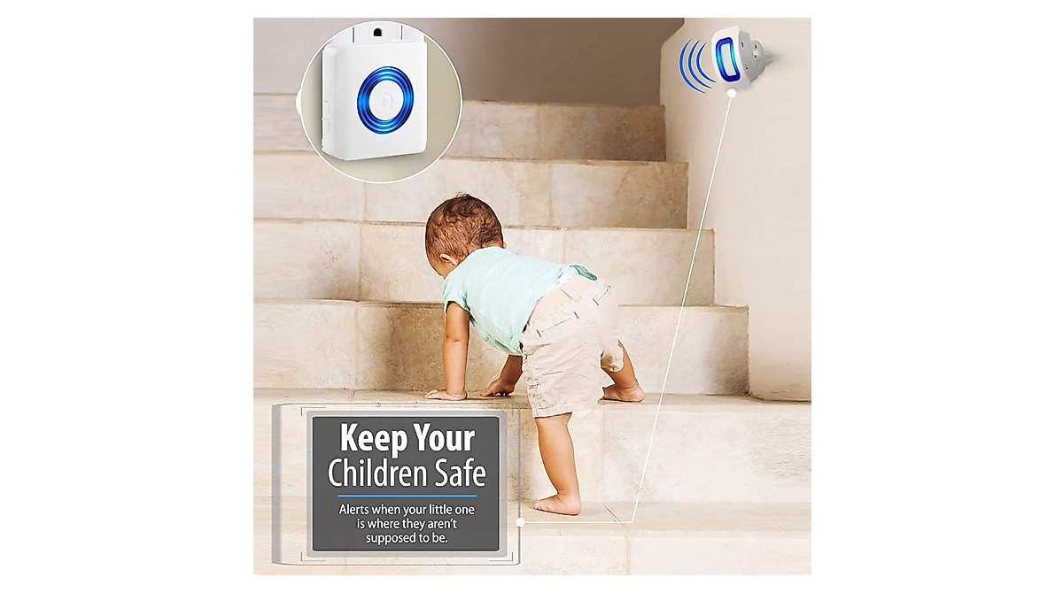 Wireless Indoor Motion Sensor Alarm for Easy Fall Prevention