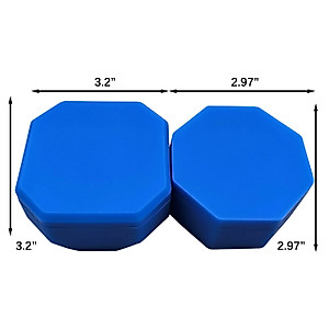 KUVIS 223ML Large Silicone Wax Container Non-stick Concentrate Jars (Blue)