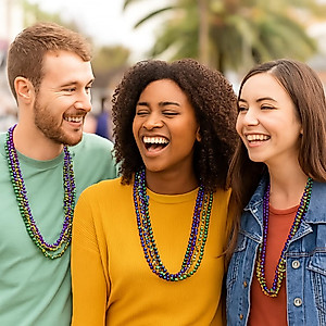 Mardi Gras Beads (144 Pieces) by Oojami