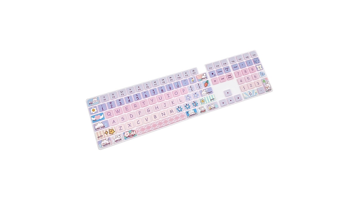 Cute Bunny Keyboard Cover for Apple iMac A2520