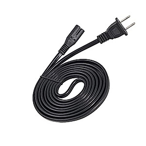 AC Power Cord Compatible Samsung TV, TCL lg Sony Sharp Insignia Hisense Toshiba TV 6 Feet 2 Prong Power Cable Replacement