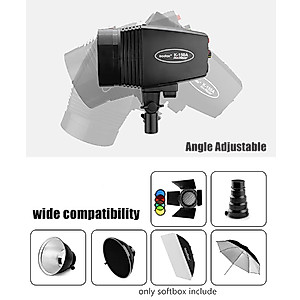 Godox Professional Studio Strobe Lights Kit for Photography, Strobe Softbox Lighting Kit, 2x180W 5600K Monolights with Trigger, Softbox, Light Stands