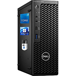 Dell Precision 3240 Compact Desktop Workstation – Intel i5-10400 - 16GB RAM 256GB NVMe SSD, Intel UHD 630 Graphics, DisplayPort, HDMI, USB Type-C, AC Wi-Fi, Bluetooth - Windows 11 Pro