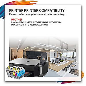 Victor LC3033XXL LC3033 Ink Cartridge for Brother LC3033 XXL LC3033 for Brother MFC J805DW MFC J805DW MFC J815DW MFC J995DW MFC J995DW Printer (LC3033XL 2BK C M Y Packing) Black/Cyan/Magenta/Yellow