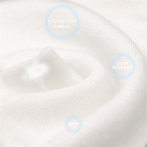 SERISIMPLE Women Viscose Bamboo Ankle Socks Low Cut Thin Sock Lightweight Pastal Color Soft Sock 5 Pairs(White, Medium)