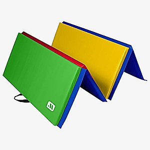 We Sell Mats - 4 ft x 8 ft x 2 in Premium Personal Fitness & Exercise Mat for Home Workout - Lightweight and Folds for Carrying – All Purpose Home Gym Mat – Thick Mat for Yoga, Pilates, Stretches