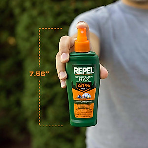Repel Insect Repellent Sportsman Max Formula (2 Pack), Repels Mosquitoes, Ticks and Gnats, Effective Long-Lasting Protection, 40% DEET (Pump Spray) 6 fl Ounce