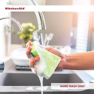 KitchenAid 6-Piece Ashwood Knife Block Set | Premium Damascus Steel Blades | Pakkawood Handles | Space-Saving Design | Includes Chef, Santoku, Slicing, Utility & Paring Knives | Kitchen Knife Set