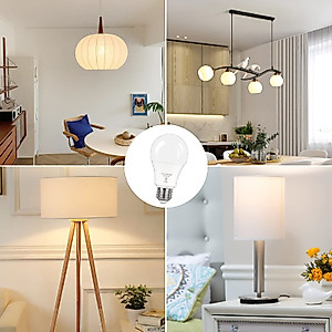 PARTPHONER A19 LED Light Bulbs, 60W Equivalent Efficient 9W LED Bulb, 3 Color Light Modes Light Bulbs, 900 Lumens, CRI 85+, 25000+ Hours Lifespan, Pack of 2