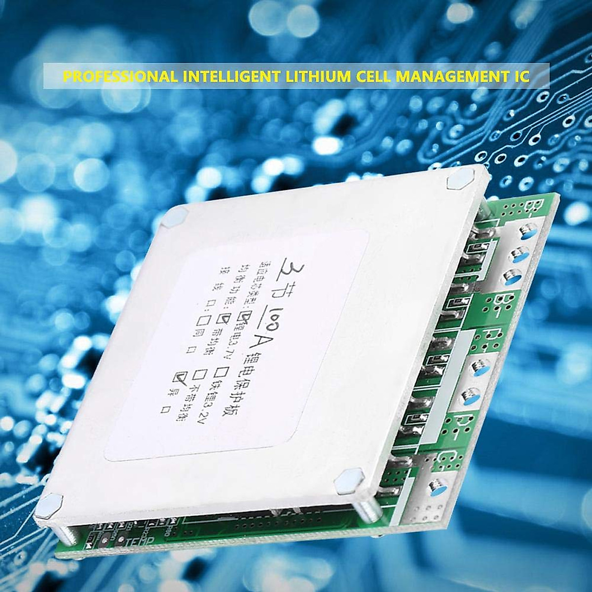 3S 12V 100A Lithium Battery Board, Charger BMS PCB Board with Balance Charging Current 10A for Household Industrial