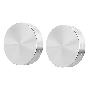 SHOWERORO 2pcs Turntable Base Decorative Trays Lazy Susan Bearing Metal Stand Round Tray Aluminium Alloy Swivel Base Tools Cake Turntable Dessert Aluminum Alloy Tv Cabinet to Rotate Wedding