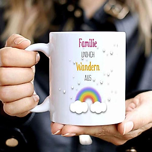 Inspirational - Emigration Quote Gift Idea for Daughter-in-laws on Graduation - Grey Multicolor Unisex Sweat 11 Oz White Ceramic Coffee Mug