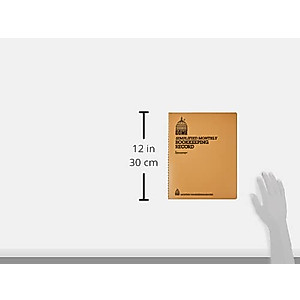 Dome 612 Bookkeeping Record, Tan Vinyl Cover, 128 Pages, 8 1/2 x 11 Pages