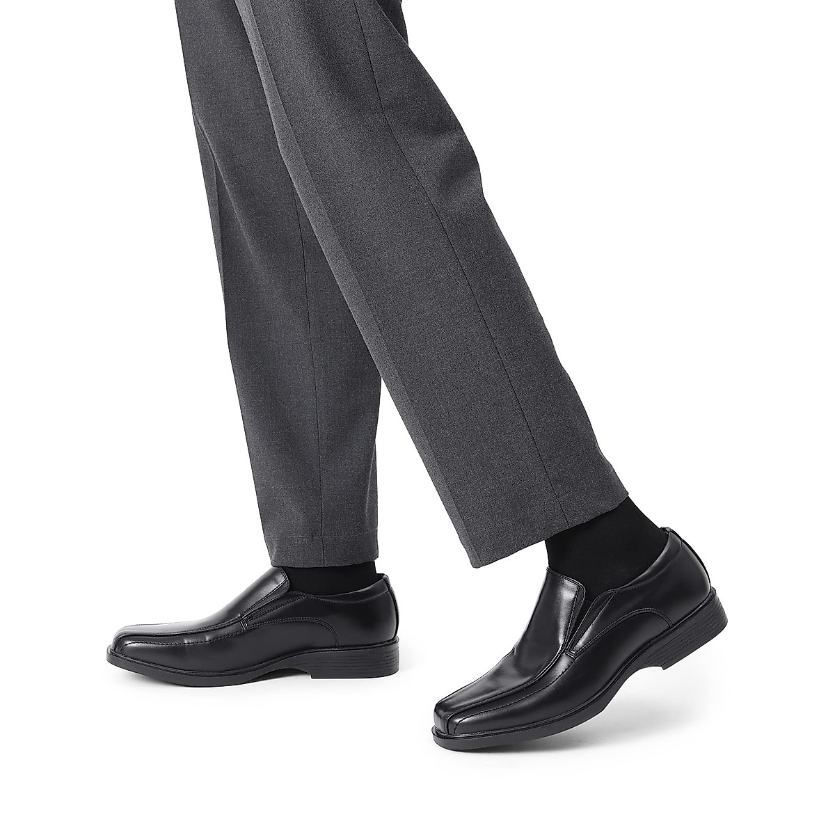 Bruno Marc Men's Square Toe Dress Loafers Shoes, 5-Black - 13 (Cambridge-05)